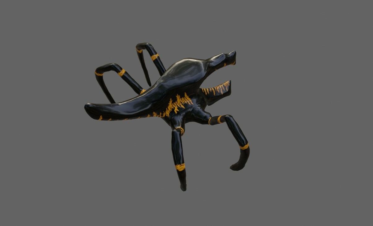 ArtStation - Alien Bug Low-poly 3D model | Game Assets