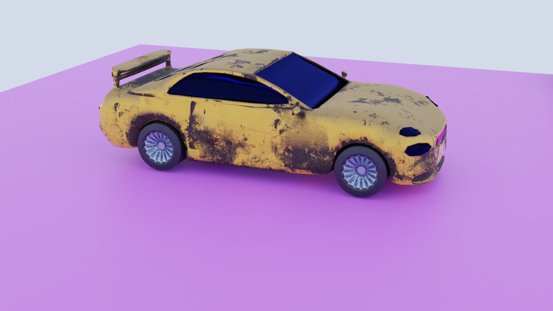 ArtStation - Rusty Sport Car | Game Assets