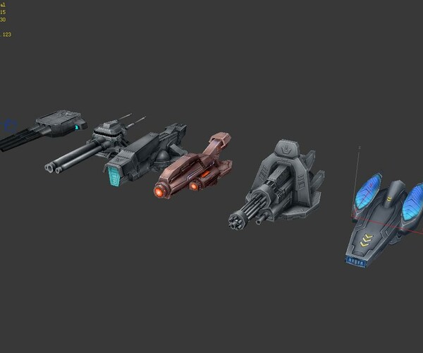 ArtStation - Spaceship - Fort 03 | Game Assets