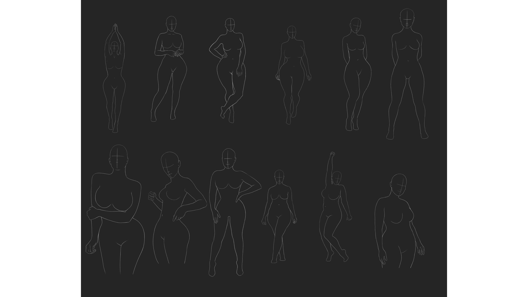 ArtStation - Figure XXL Stamps Procreate Brushes | Brushes