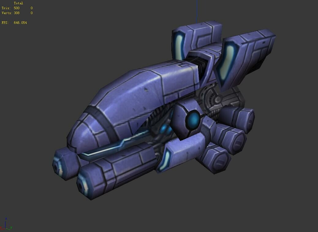 ArtStation - Machinery - Floating Cannon 01 | Game Assets