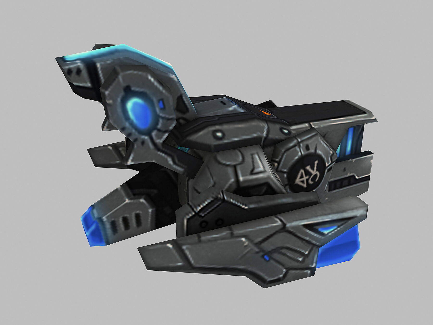 ArtStation - Machinery - Floating Cannon 02 | Game Assets