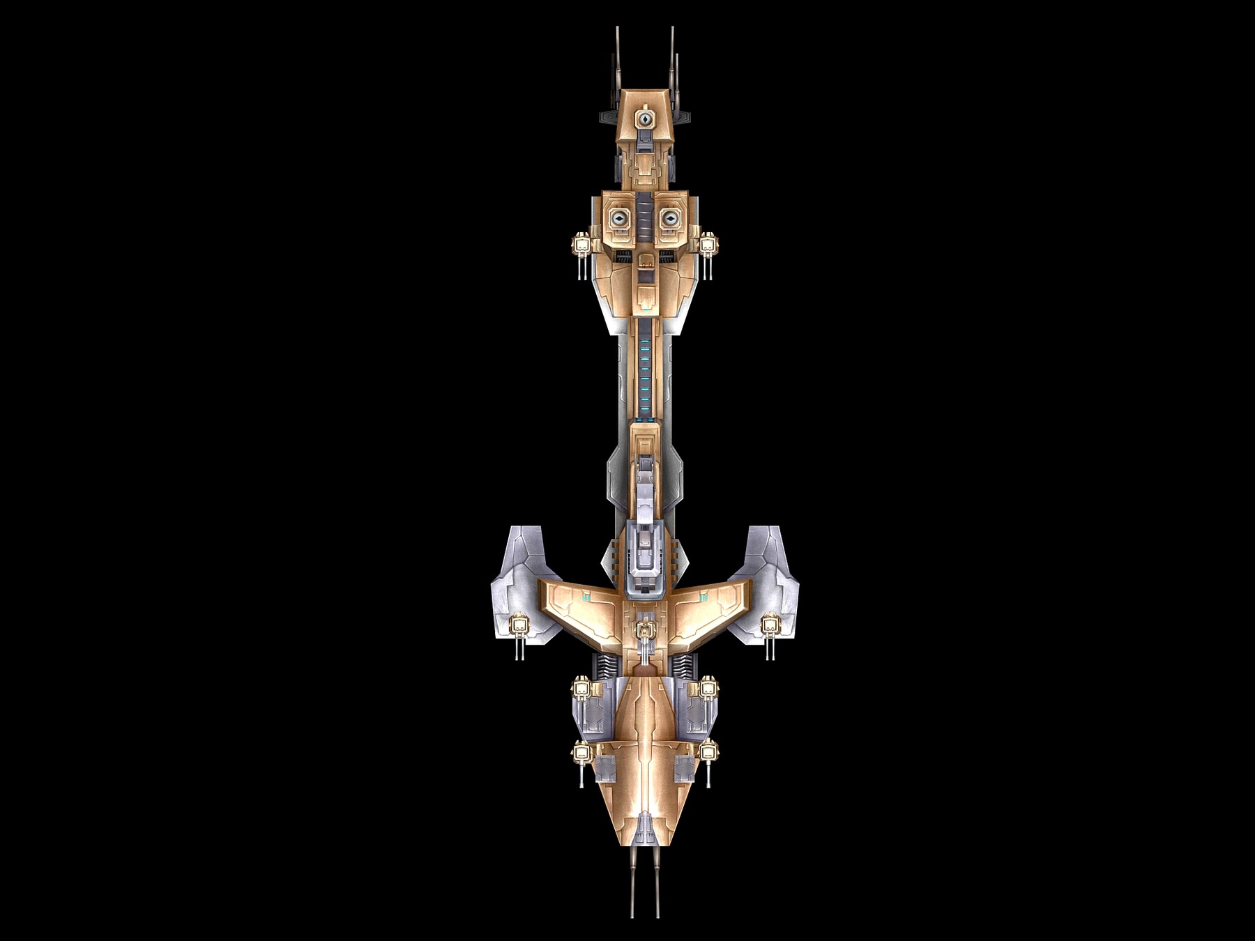 ArtStation - Extra large fortress type - big spaceship 02 | Game Assets
