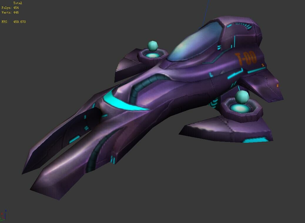 ArtStation - Small attack ship 02 | Game Assets