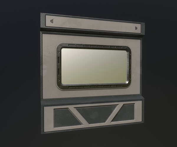 ArtStation - Modular Sci Fi Walls Low-poly 3D model | Game Assets