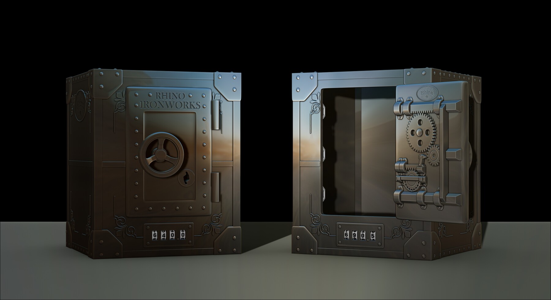 ArtStation - Money Box, reproduction of Safe Rhino IronWorks Model ...
