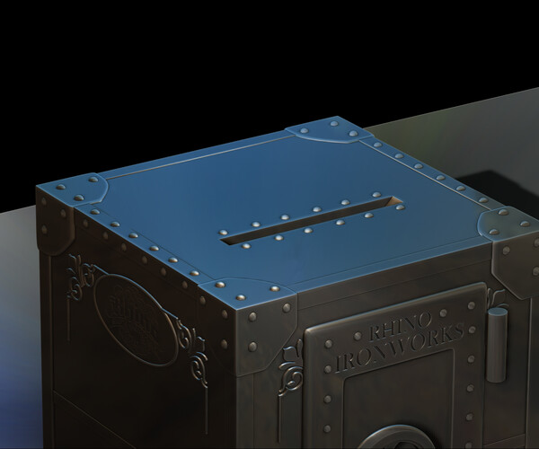 ArtStation - Money Box, reproduction of Safe Rhino IronWorks Model ...