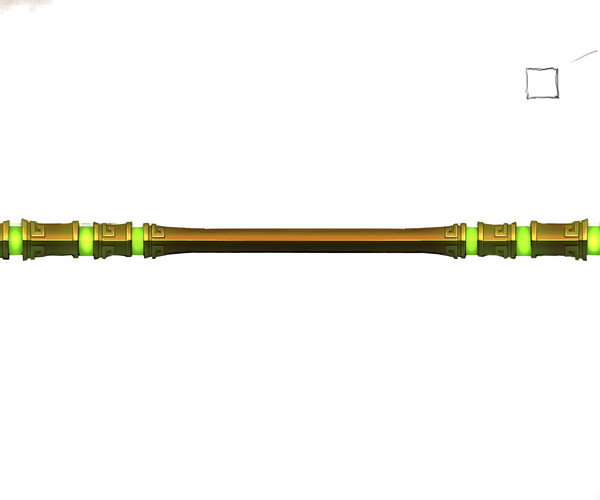 ArtStation - Weapon - Stick 013 | Game Assets