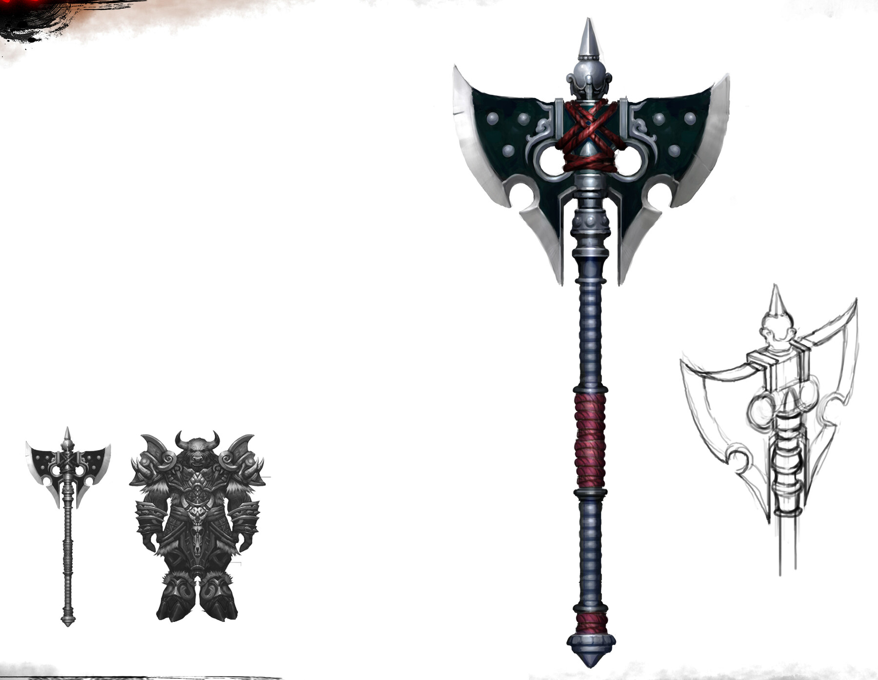 ArtStation - Weapon - Battle Axe 002 | Game Assets