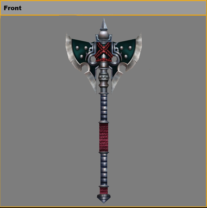 ArtStation - Weapon - Battle Axe 002 | Game Assets