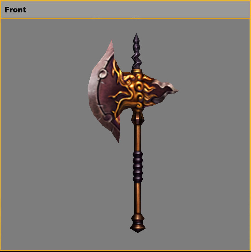 ArtStation - Weapon - Battle Axe 005 | Game Assets