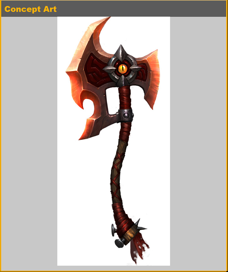 ArtStation - Weapon - Battle Axe 009 | Game Assets