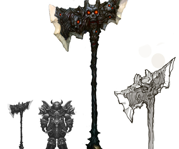 ArtStation - Weapon - Tomahawk 010 | Game Assets