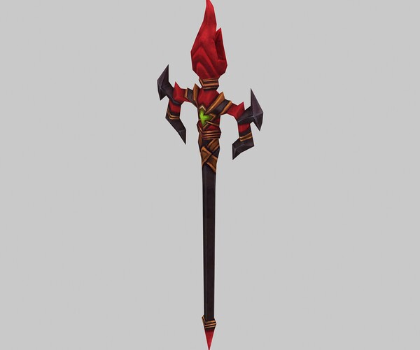 ArtStation - Weapons - Staff 01 | Game Assets