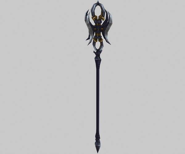 ArtStation - Weapons - Staff 02 | Game Assets