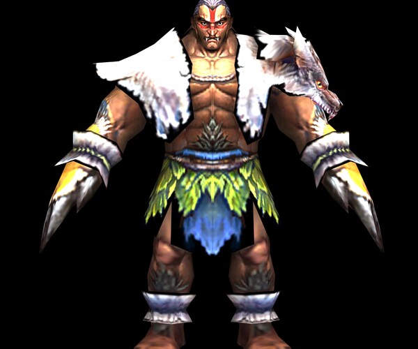 ArtStation - Shirtless savage | Game Assets