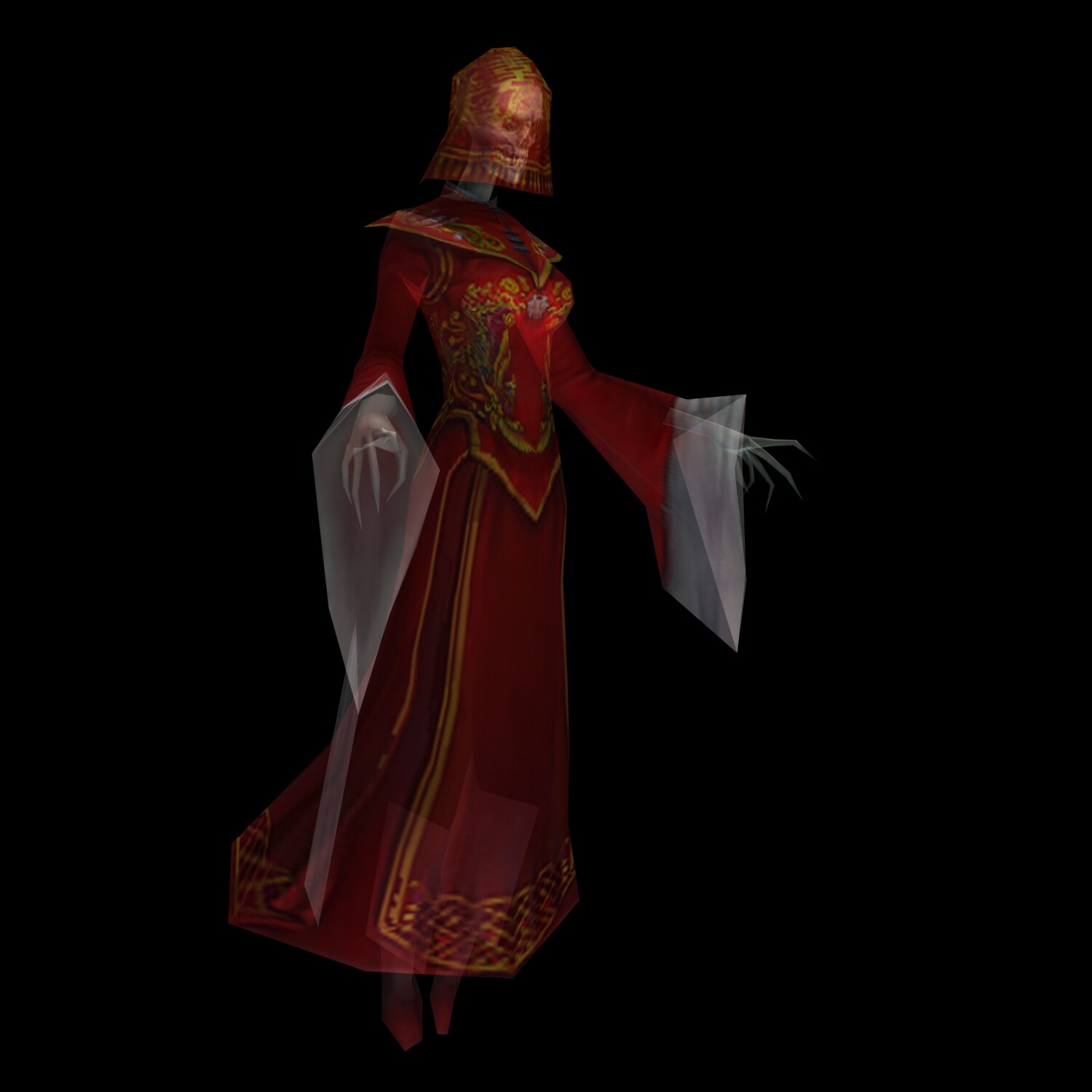 ArtStation - Red woman ghost | Game Assets
