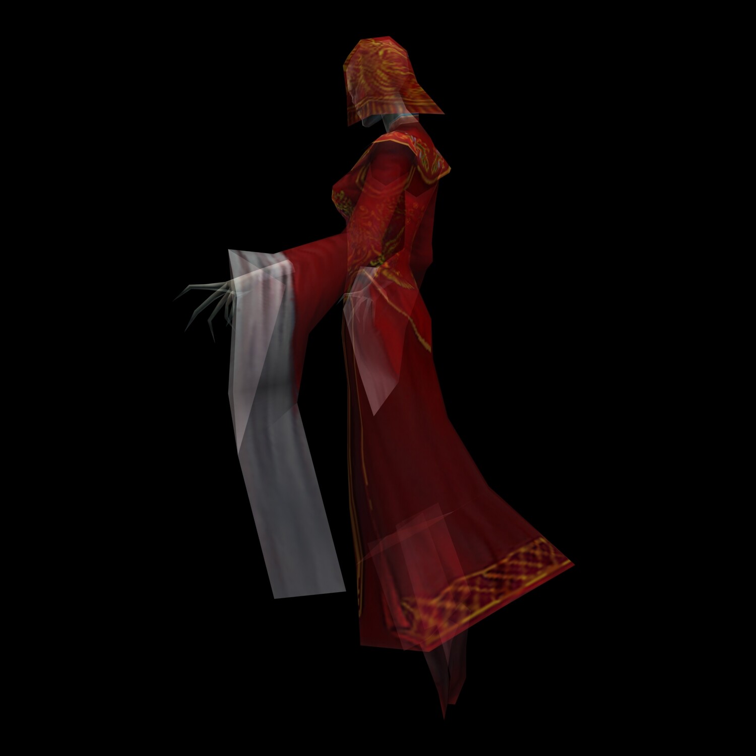 ArtStation - Red woman ghost | Game Assets
