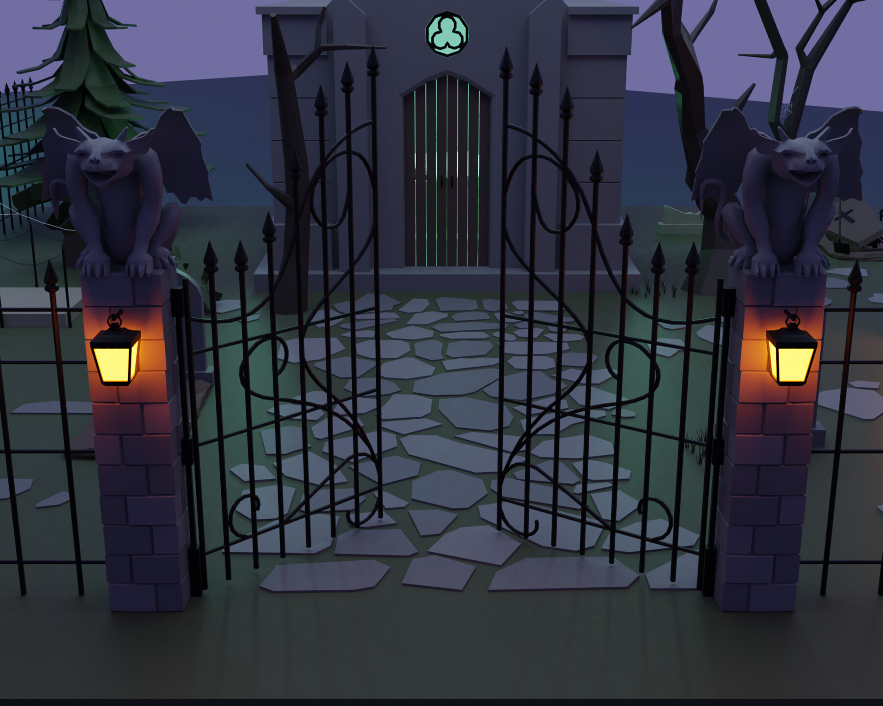 ArtStation - Cemetery | Game Assets