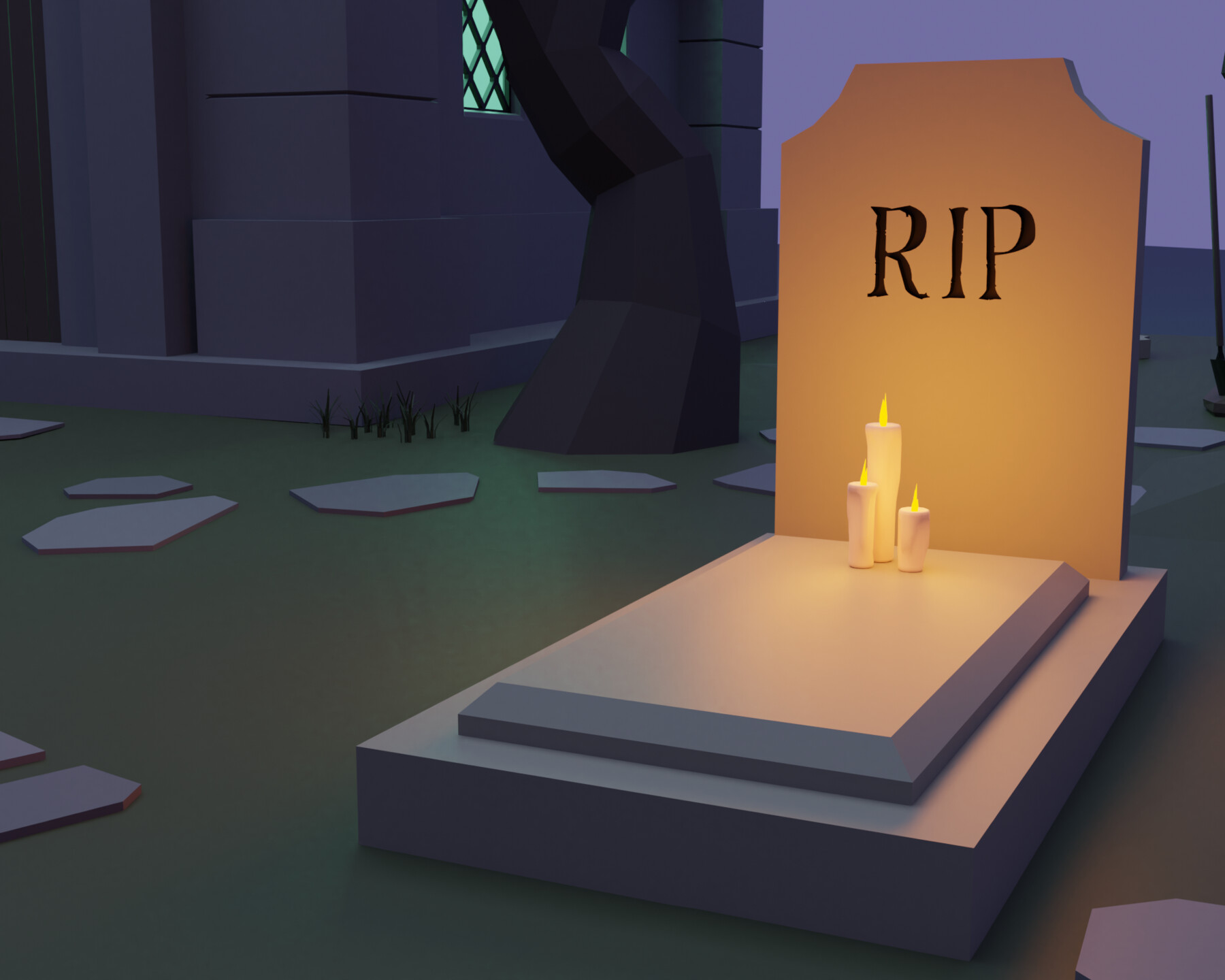 ArtStation - Cemetery | Game Assets