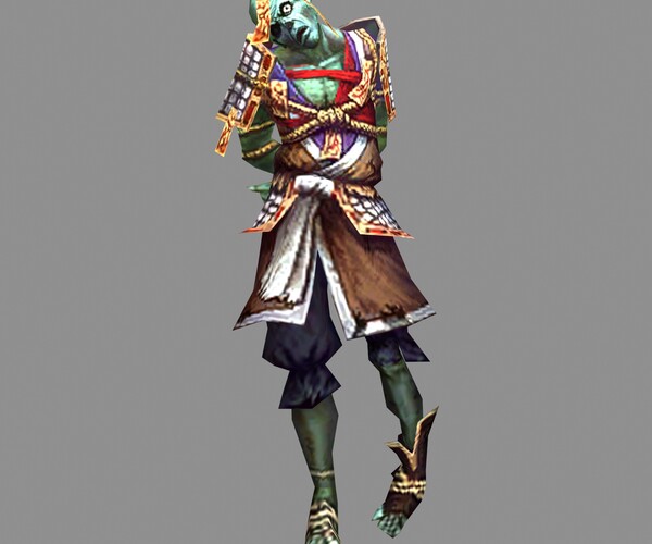 ArtStation - Green-skinned zombie | Game Assets