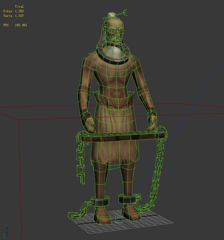 ArtStation - Game 3D Character - Old Prisoner | Game Assets