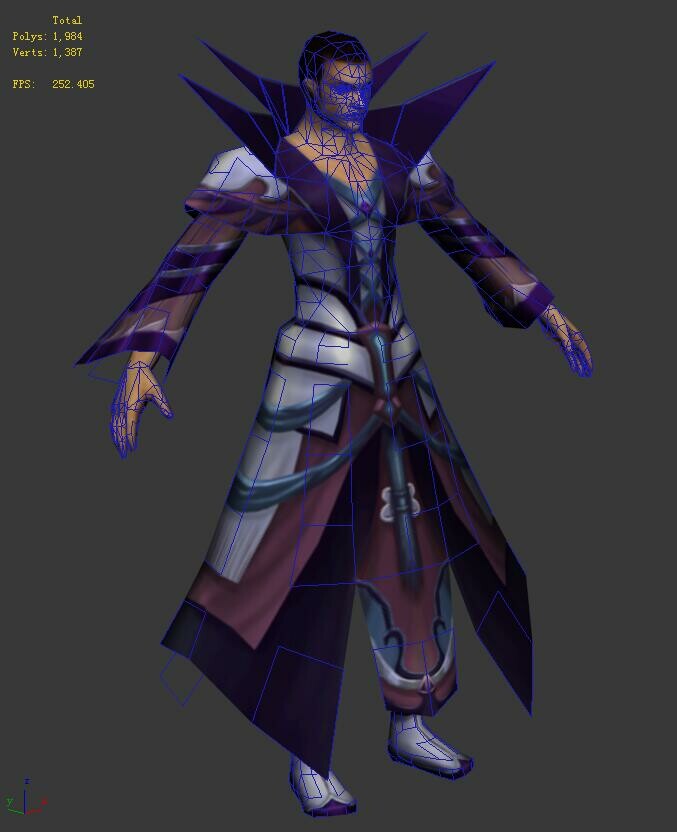 ArtStation - Game 3D Character - Male Mage 04 | Game Assets