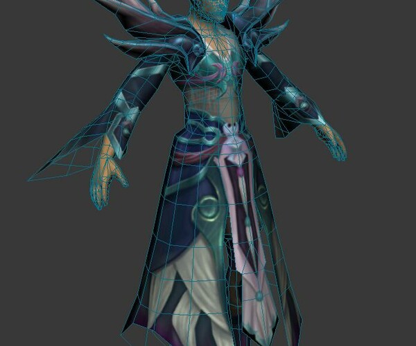 ArtStation - Game 3D Character - Male Mage 06 | Game Assets