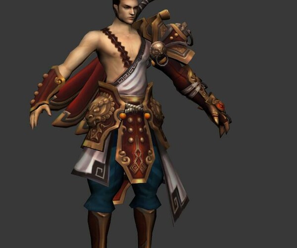 ArtStation - Game 3D Character - Male Warrior 05 | Game Assets