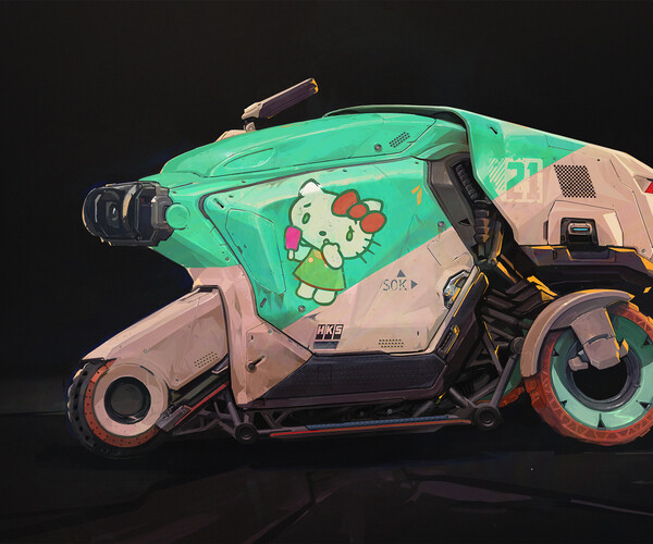 ArtStation - Scifi bike psd | Artworks
