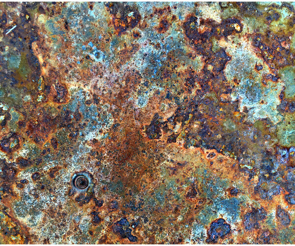 ArtStation - 12 Blue-Green Rust Textures | Resources