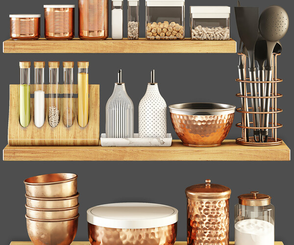 ArtStation - Kitchen accessory decor set collection 2 | Resources