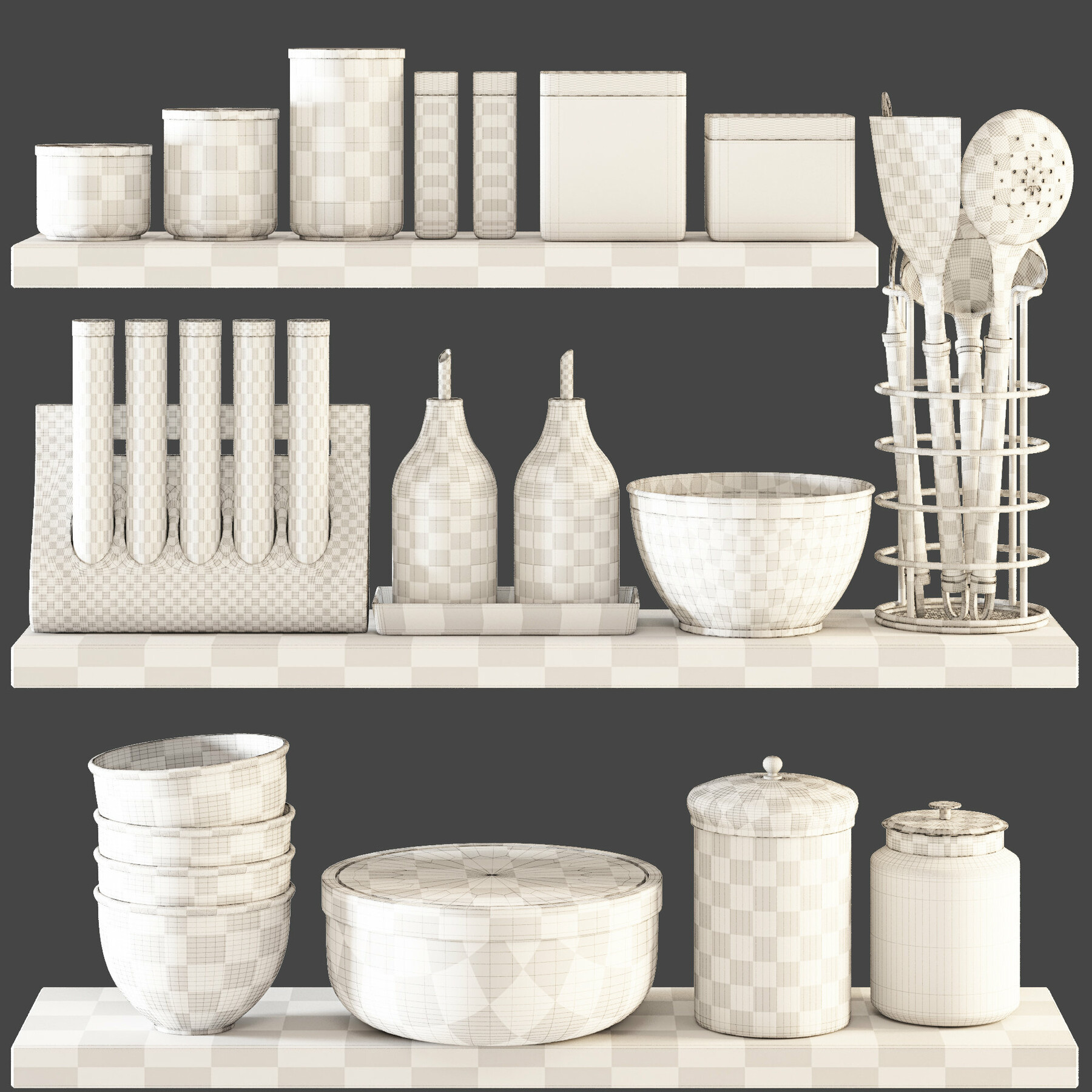 ArtStation - Kitchen accessory decor set collection 2 | Resources