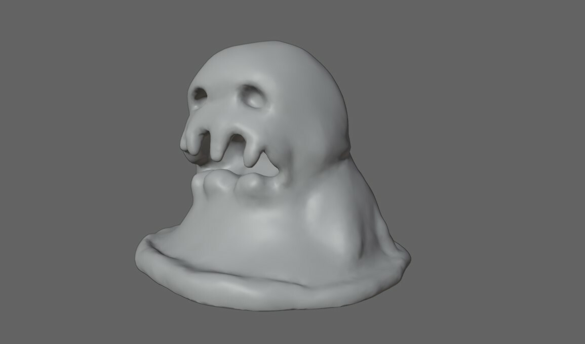 ArtStation - Slime Creature Low-poly 3D model | Game Assets
