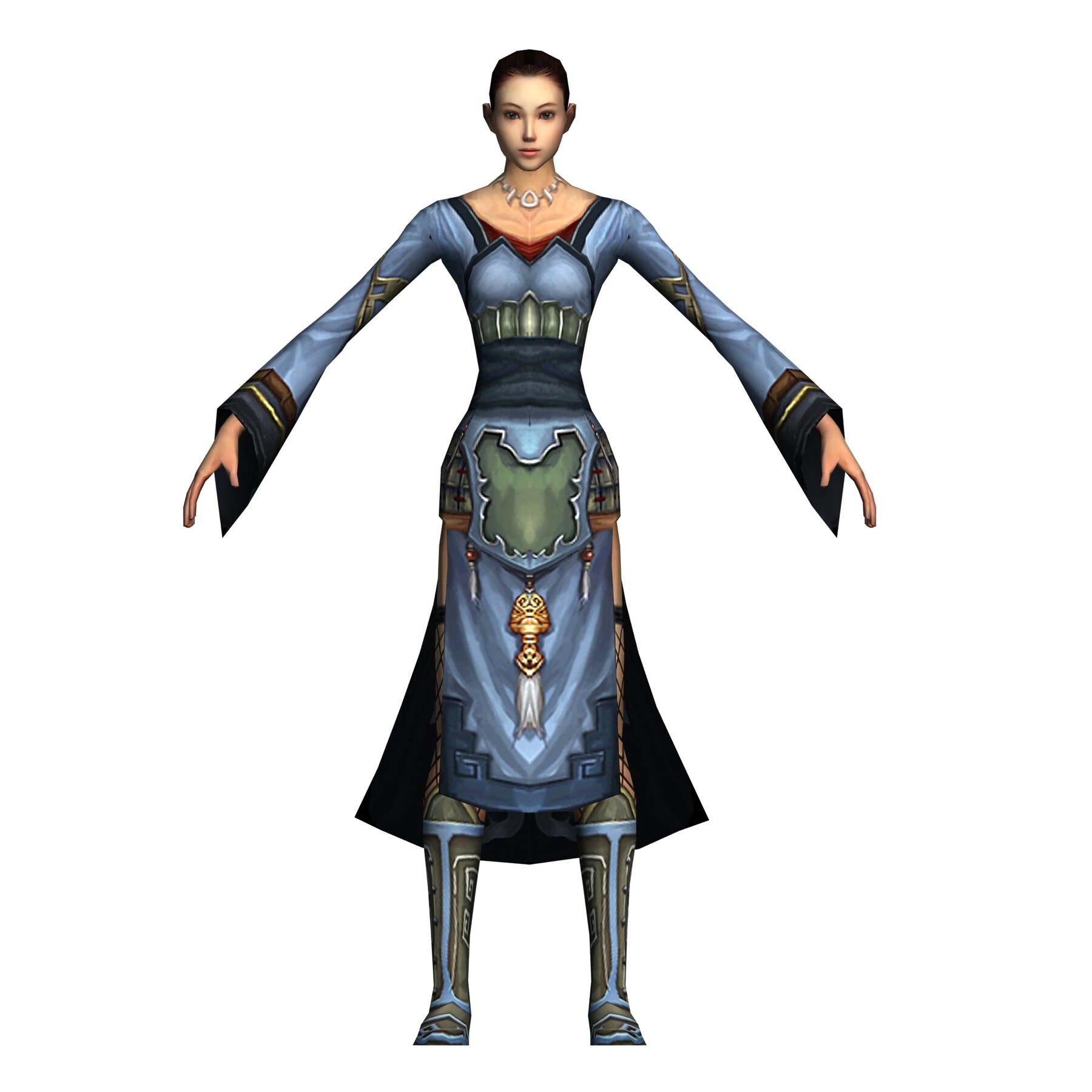 ArtStation - Game 3D Character - Female Mage 01 | Game Assets