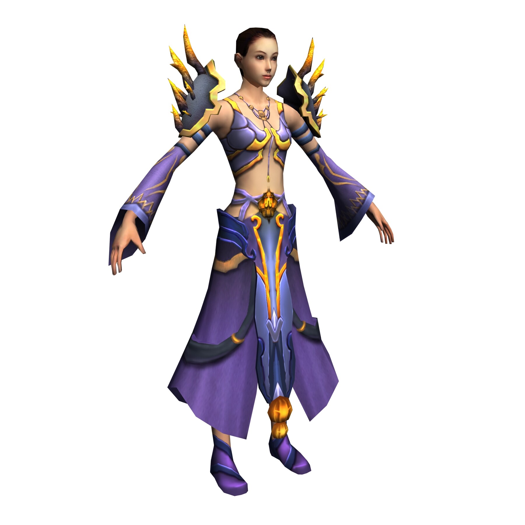 ArtStation - Game 3D Character - Female Mage 05 | Game Assets