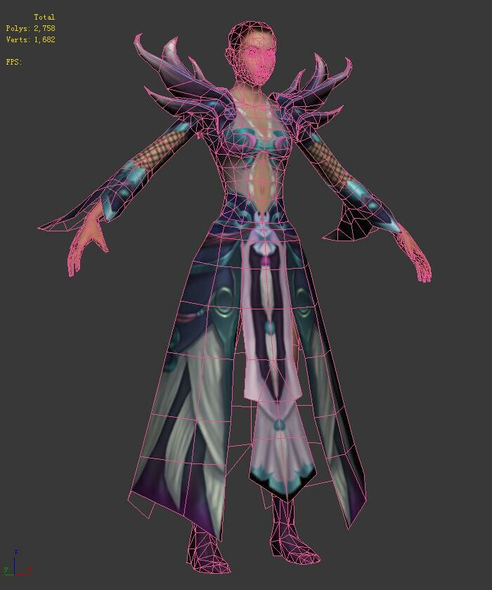 ArtStation - Game 3D Character - Female Mage 06 | Game Assets