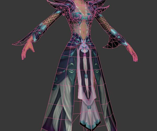 ArtStation - Game 3D Character - Female Mage 06 | Game Assets