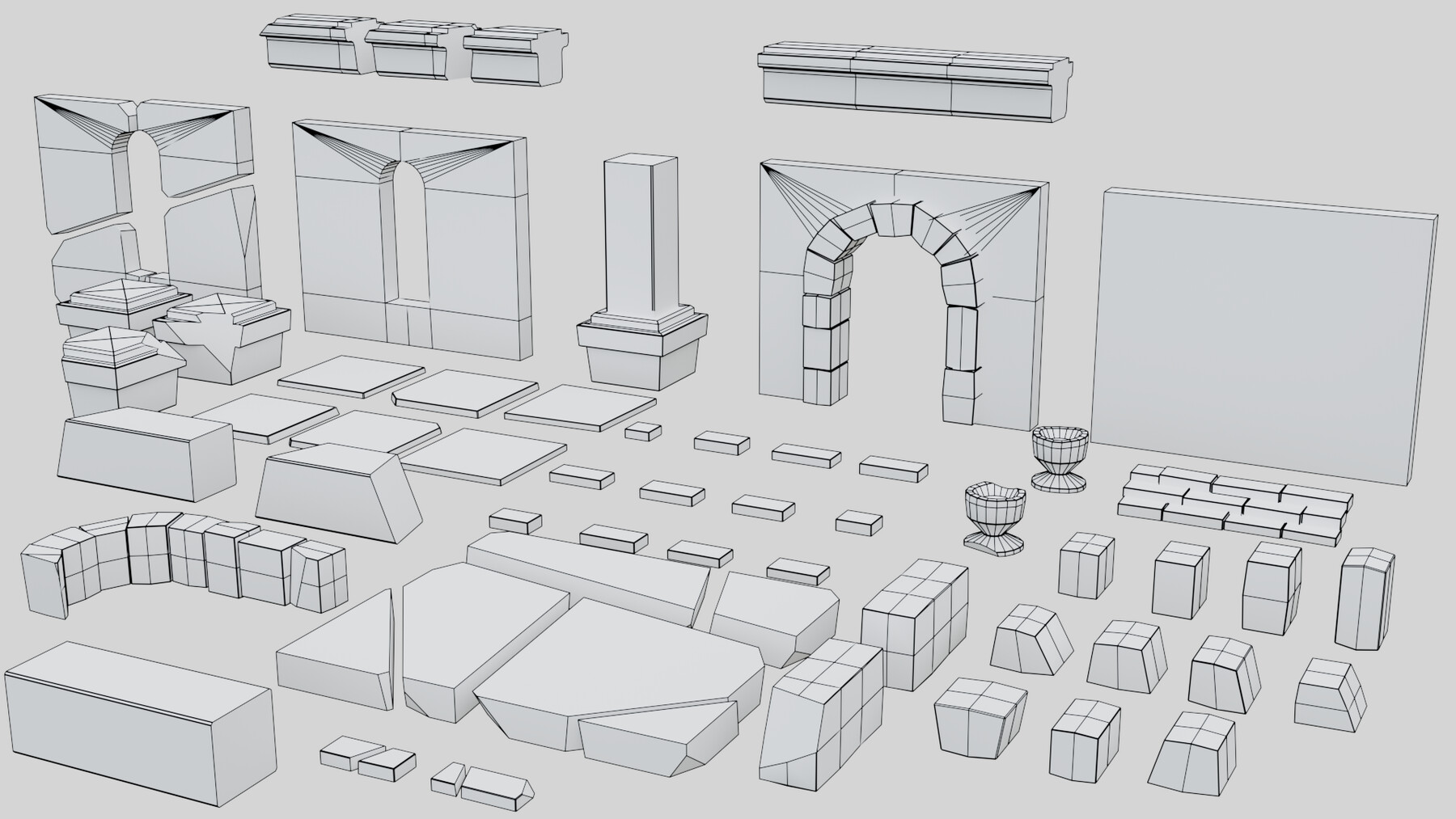 ArtStation - Modular Ancient Ruins | Game Assets