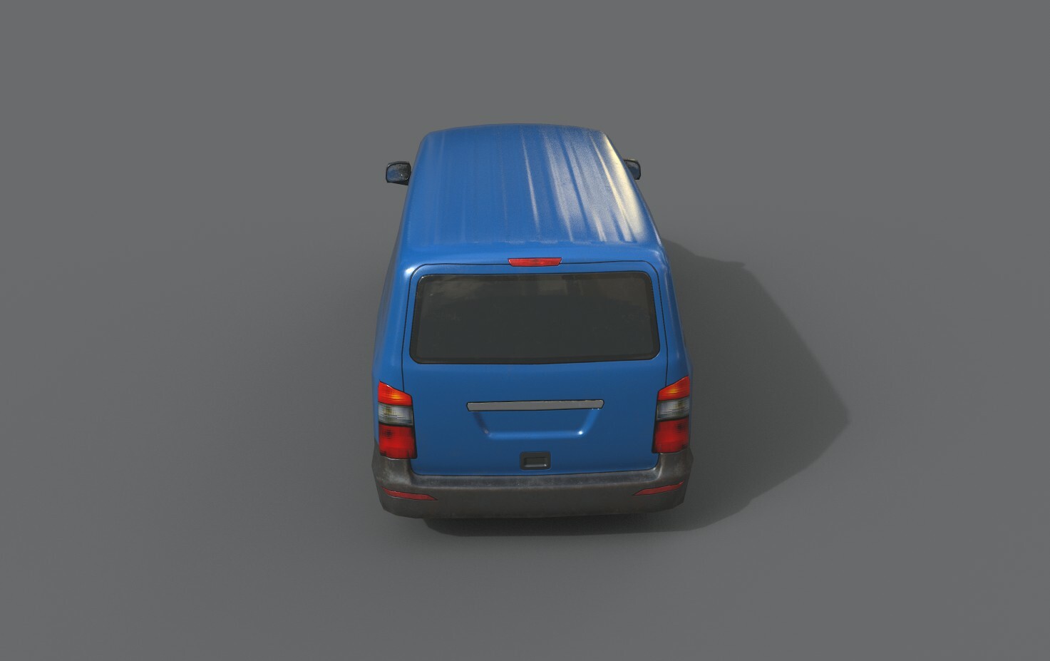 ArtStation - Generic Minivan Blue | Game Assets