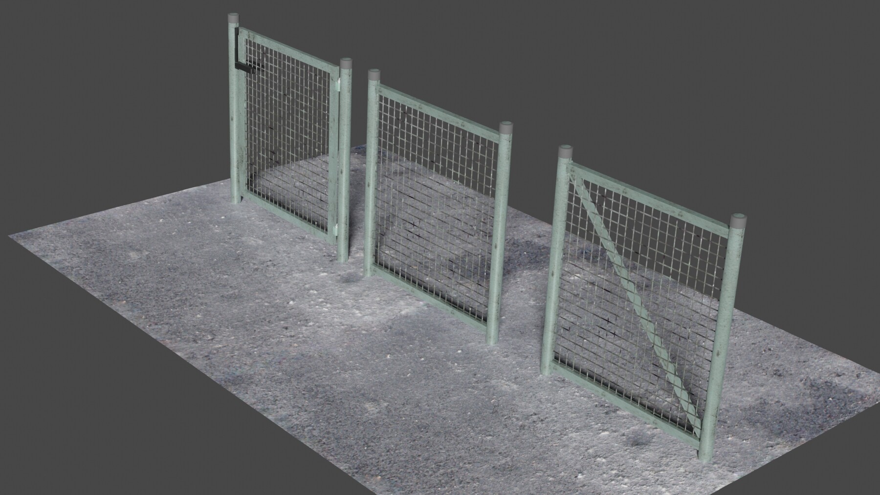 ArtStation - Fence 3 - 3D-Model | Game Assets