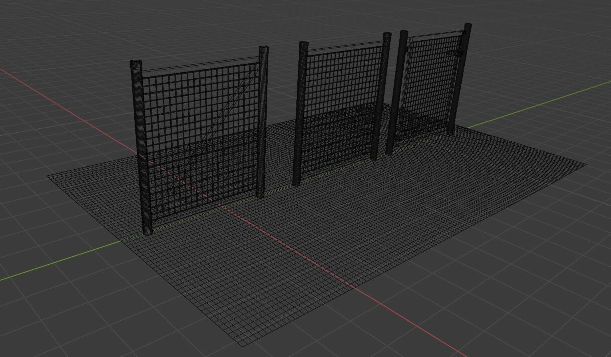 ArtStation - Fence 3 - 3D-Model | Game Assets