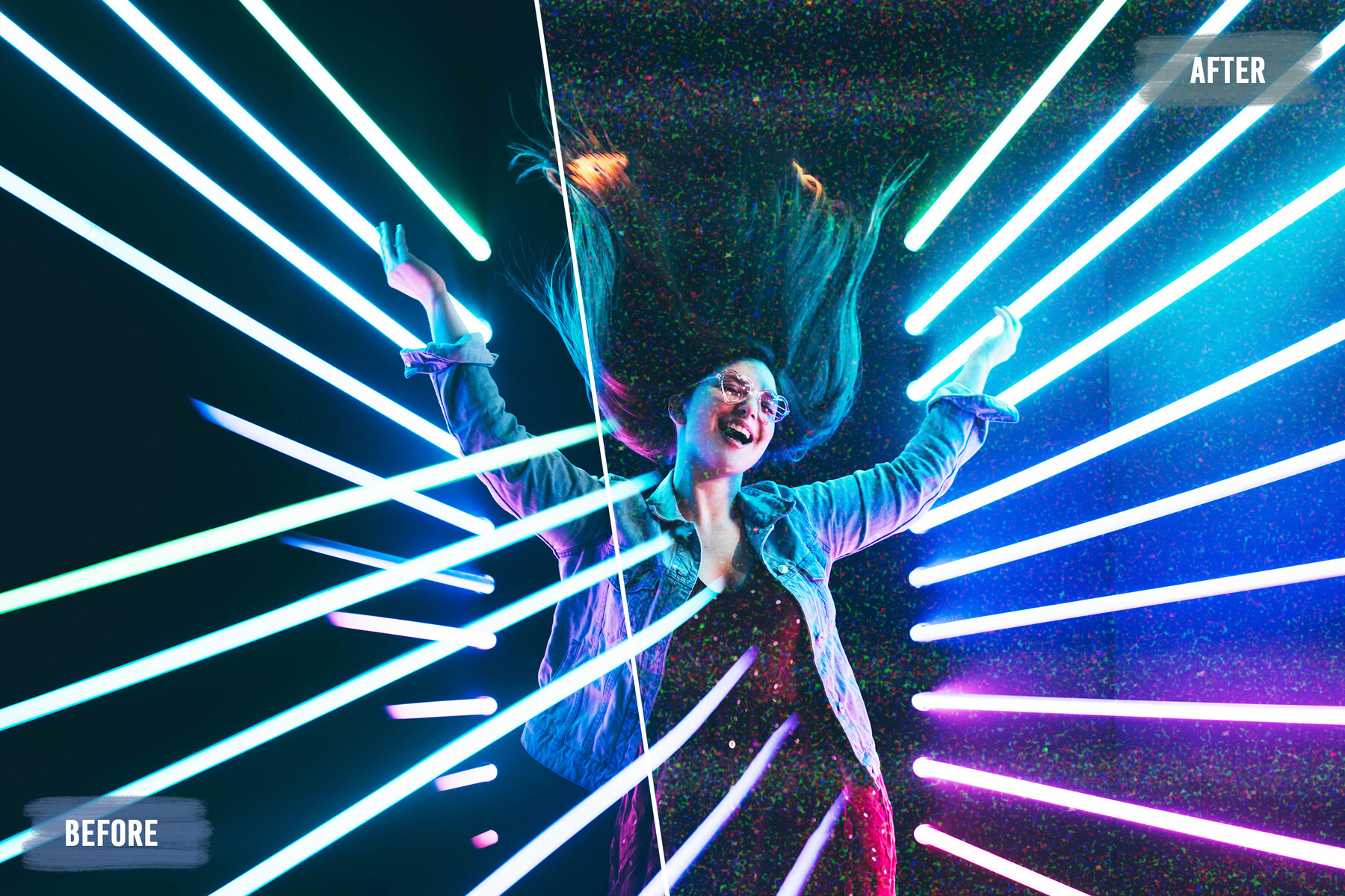 ArtStation - 50 Glitch Photo Overlays | Resources