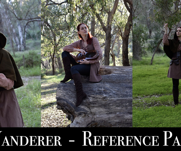 ArtStation - x113 Wandering Bard - Pose Reference Pack | Resources