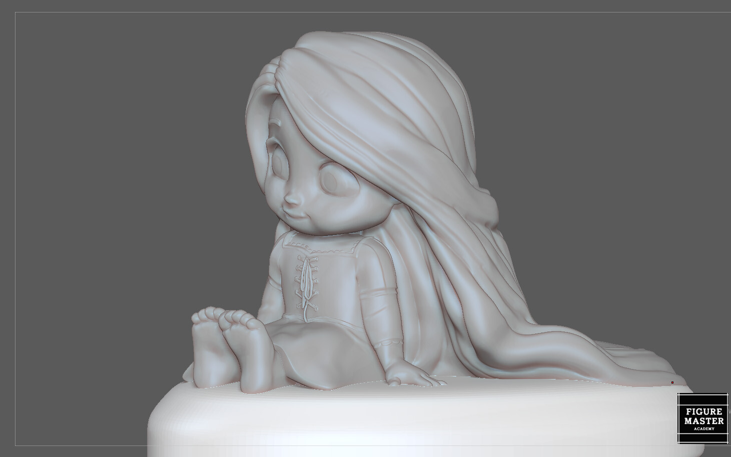 ArtStation - RAPUNZEL BABY PRINCESS DISNEY CHARACTER CUTE 3D PRINT ...