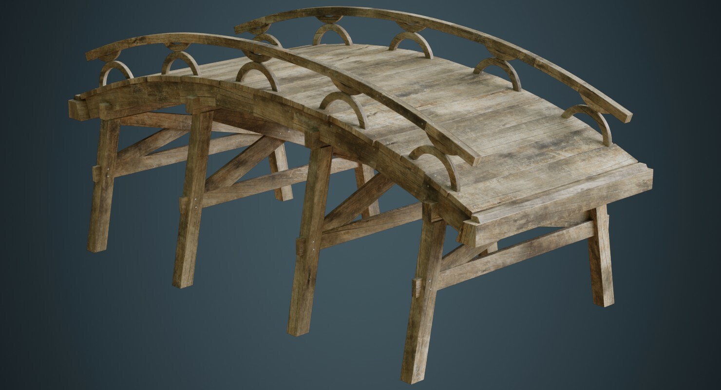 ArtStation - Plank Bridge 1A | Game Assets