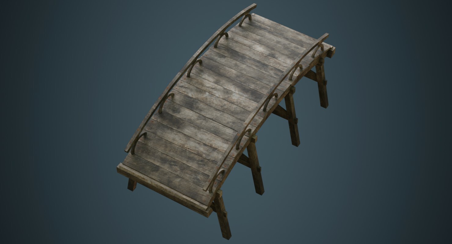 ArtStation - Plank Bridge 1B | Game Assets