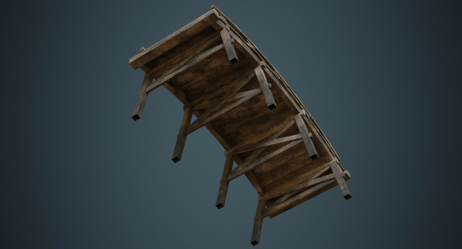 ArtStation - Plank Bridge 1B | Game Assets