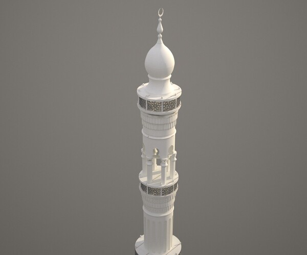 ArtStation - Islamic Minaret 01 3D Model | Resources