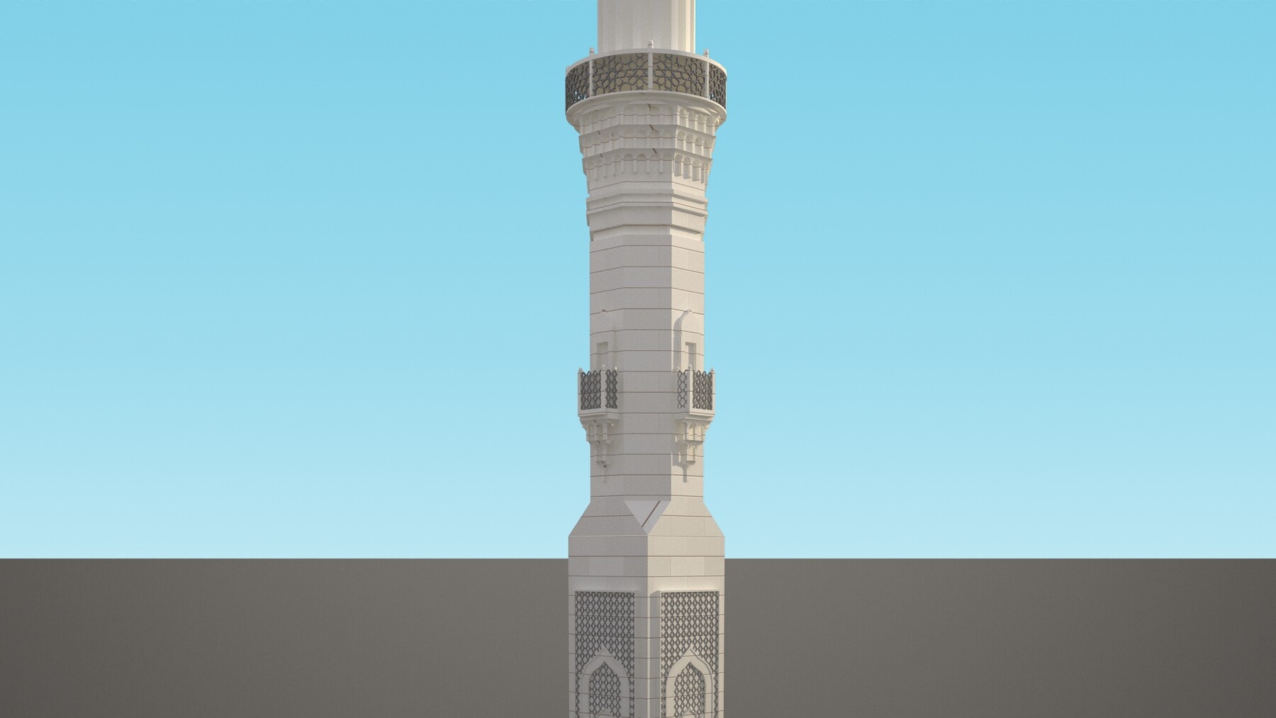 ArtStation - Islamic Minaret 01 3D Model | Resources